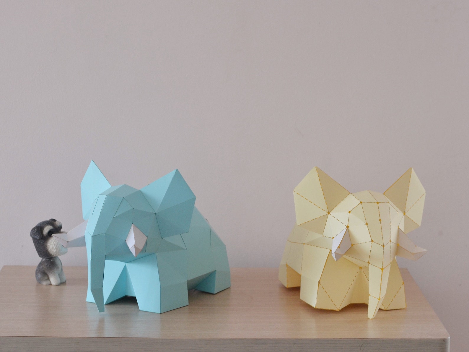 Cute Elephant Paper Model 3D Papercraft Tempalte PDF | Etsy