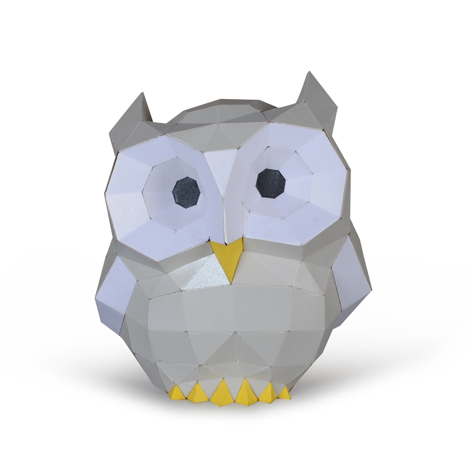 Little Owl Paper Model 3D Papercraft Tempalte PDF - Etsy