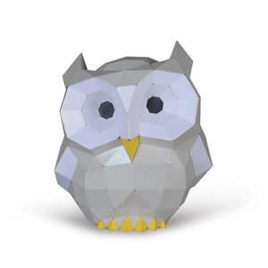 Little Owl Paper Model, 3D Papercraft Tempalte, PDF File,instant ...