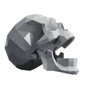Human Skull Paper Sculpture,printable PDF Template,handmade Real Size ...
