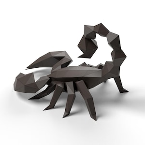 Scorpion Paper Sculpture,printable PDF Template,handmade Wild Animals ...