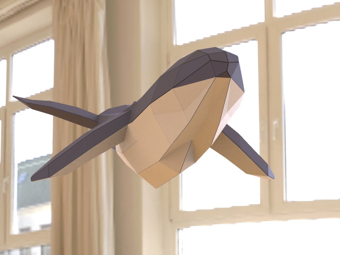 Humpback Whale Paper Sculptureprintable PDF Templatehandmade - Etsy