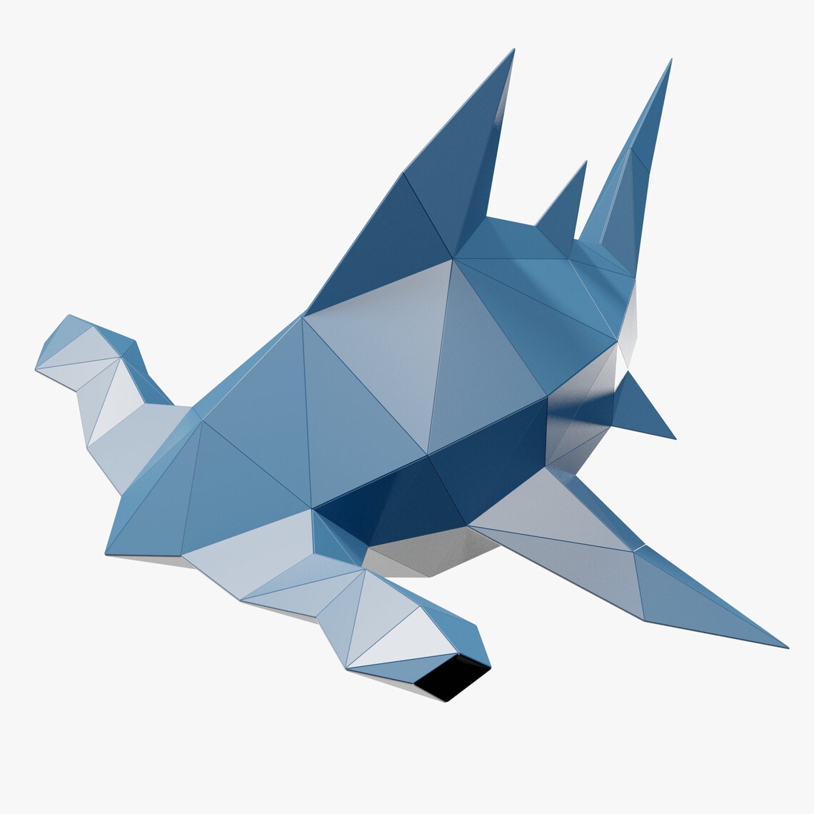 Baby Hammerhead Shark Paper Sculpture,printable PDF Template,handmade ...