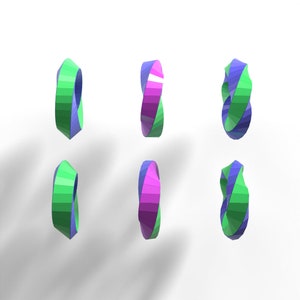 Mobius Strip 6 Packs Paper Sculpture,printable PDF Template,handmade ...