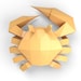Crab Paper Sculpture,printable PDF Template,handmade Wild Animals ...