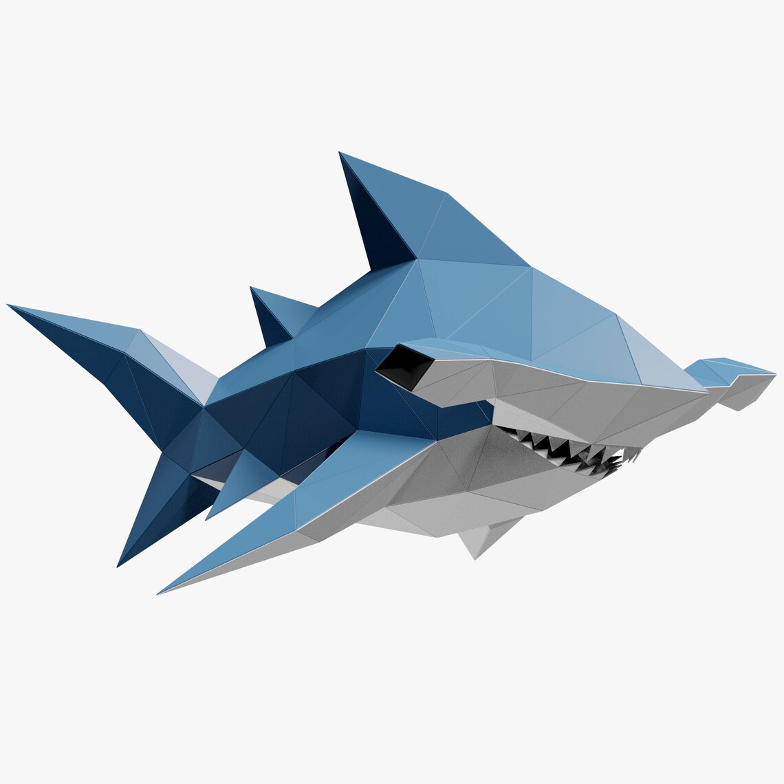 Baby Hammerhead Shark Paper Sculpture,printable PDF Template,handmade ...