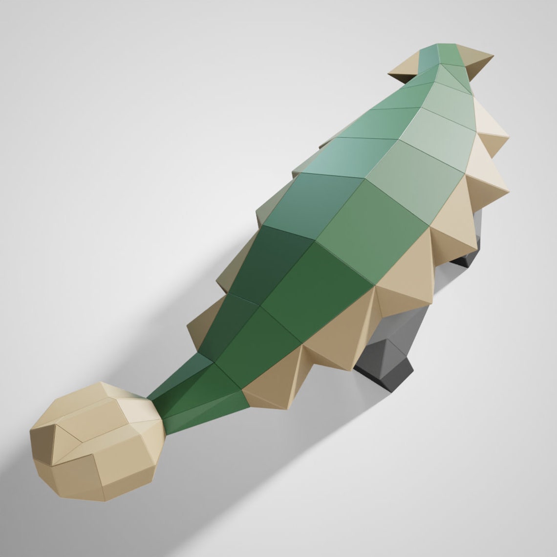Ankylosaurus Paper Model, 3D Papercraft Template (PDF File) - Etsy