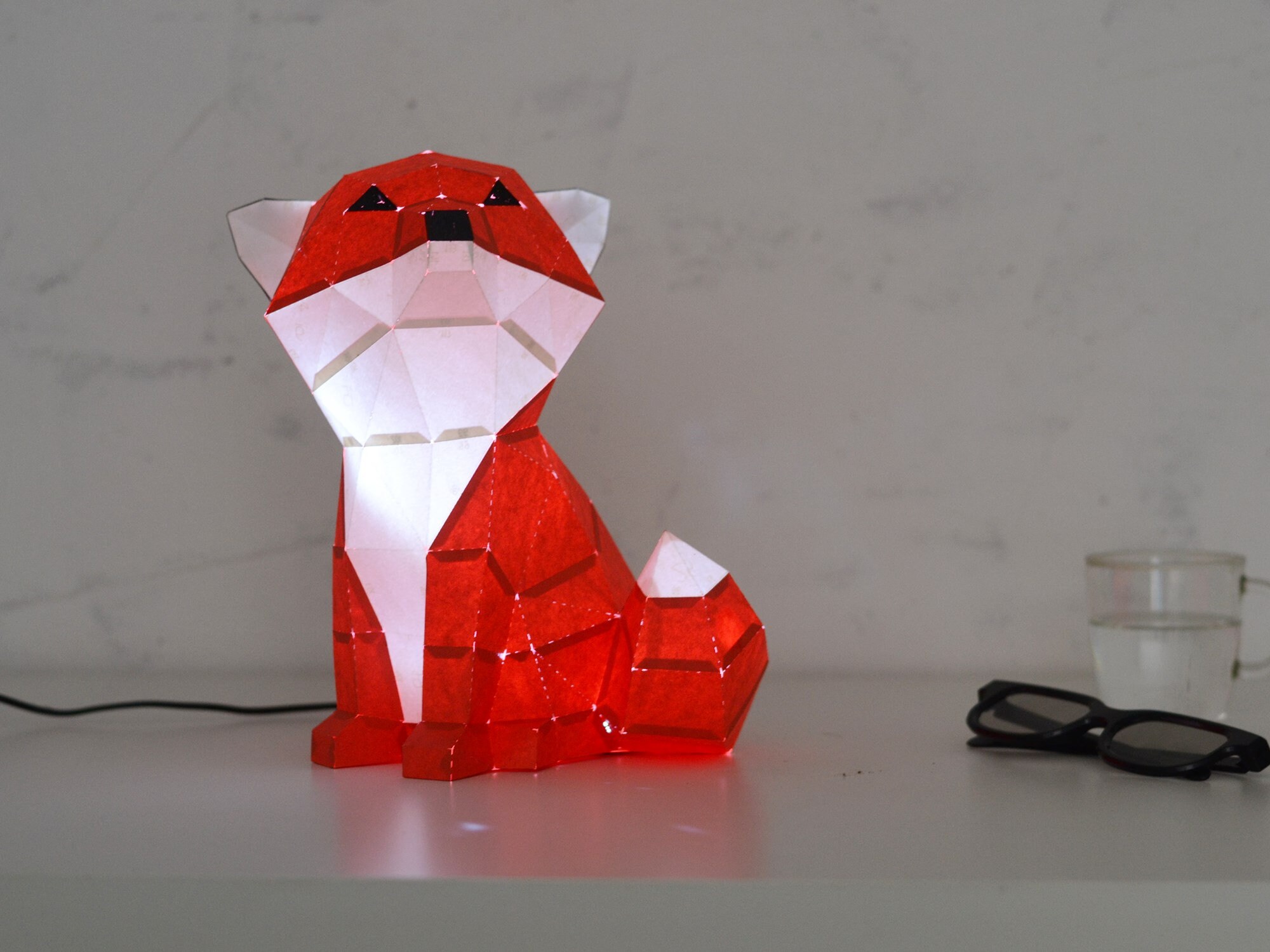 Sitting Fox Paper Model 3D Papercraft Tempalte PDF - Etsy Australia