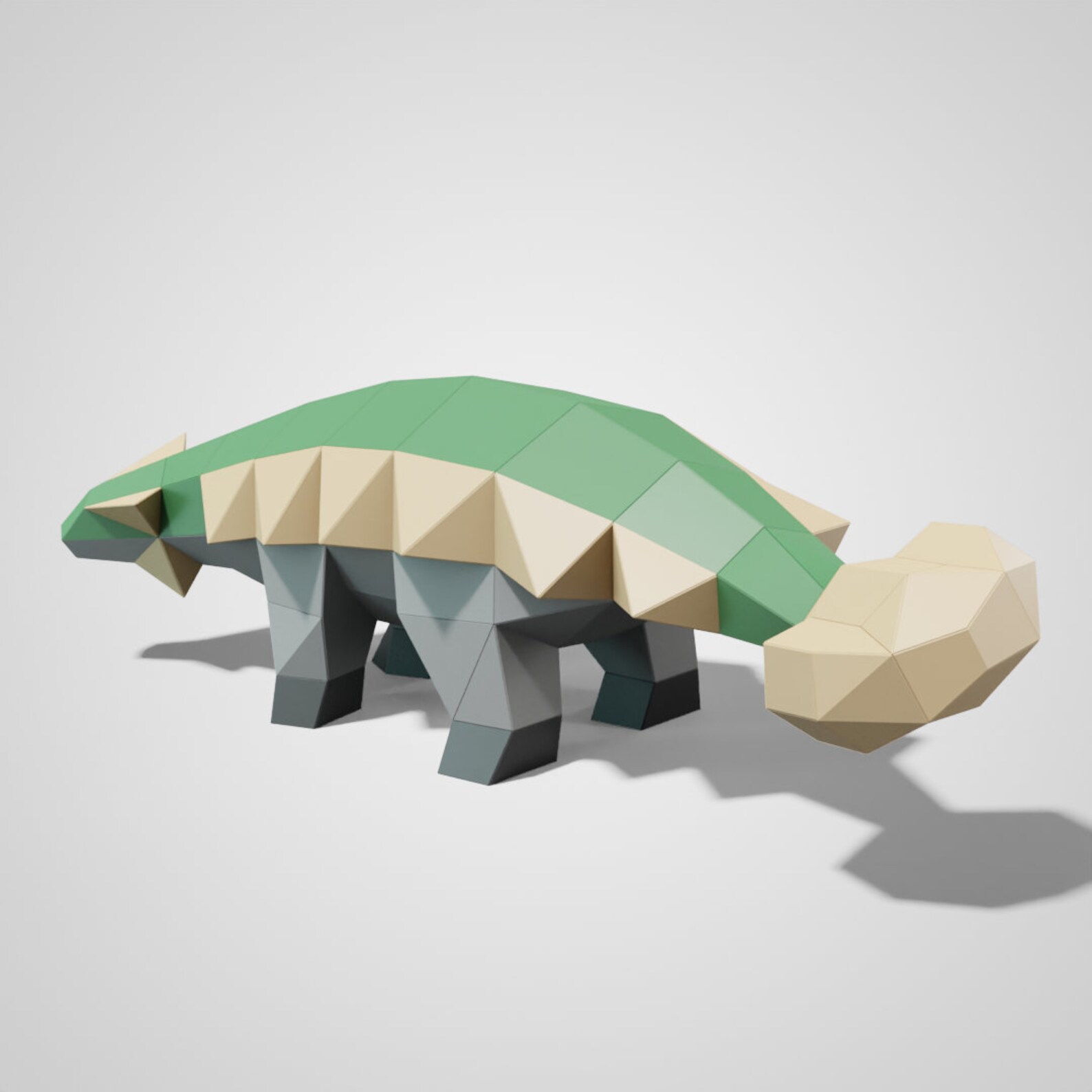 Ankylosaurus Paper Model, 3D Papercraft Template (PDF File) - Etsy