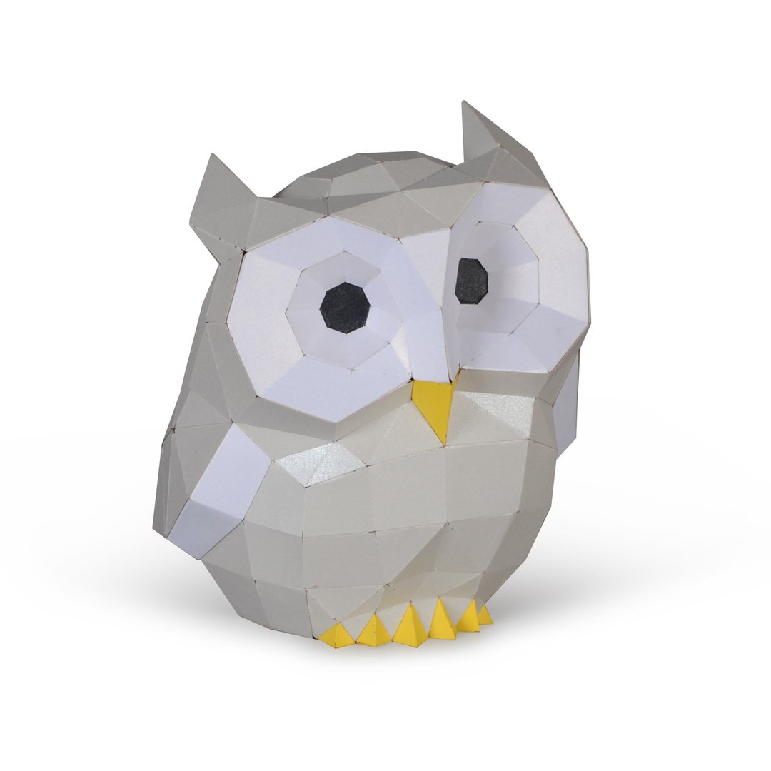 Little Owl Paper Model, 3D Papercraft Tempalte, PDF File,instant ...