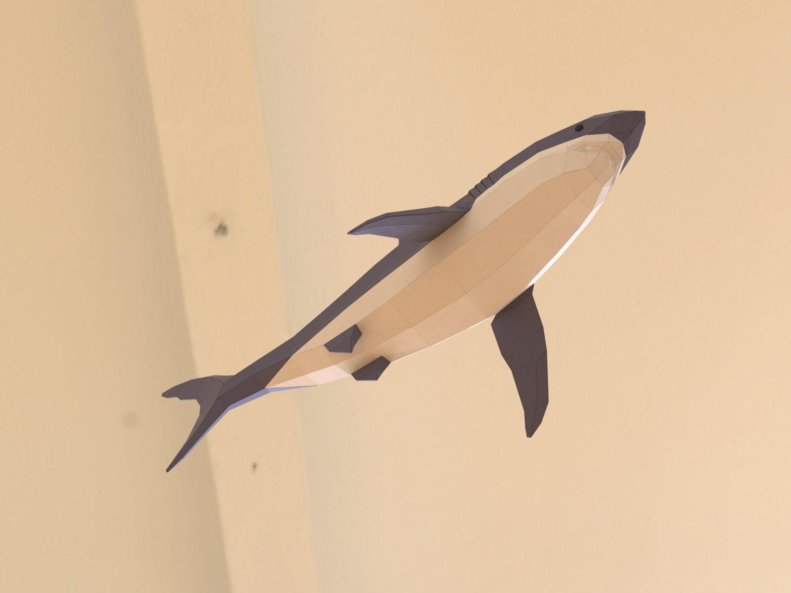 Shark Paper Sculptureprintable PDF Templatehandmade Sea - Etsy