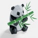 Panda Eating Bamboo Paper Sculpture,printable PDF Template,handmade ...