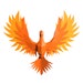 Phoenix Paper Sculpture,printable PDF Template,handmade Fantastic ...