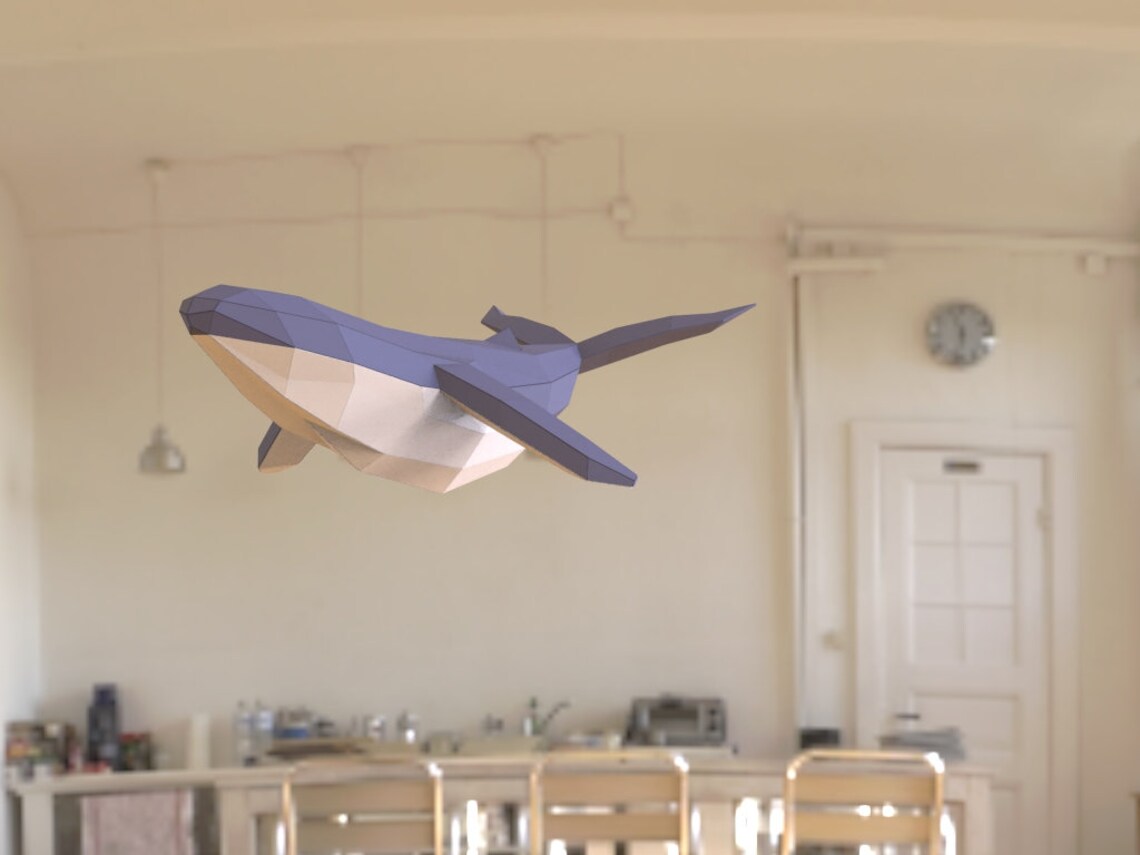 Humpback Whale Paper Sculptureprintable PDF Templatehandmade - Etsy