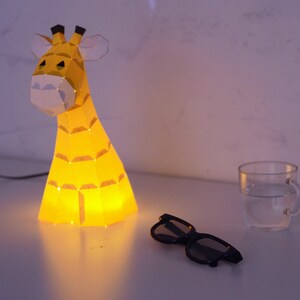 Cartoon Giraffe Paper Model 3D Papercraft Tempalte PDF - Etsy