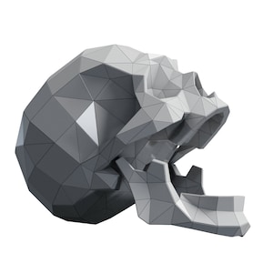 Human Skull Paper Sculpture,printable PDF Template,handmade Real Size ...