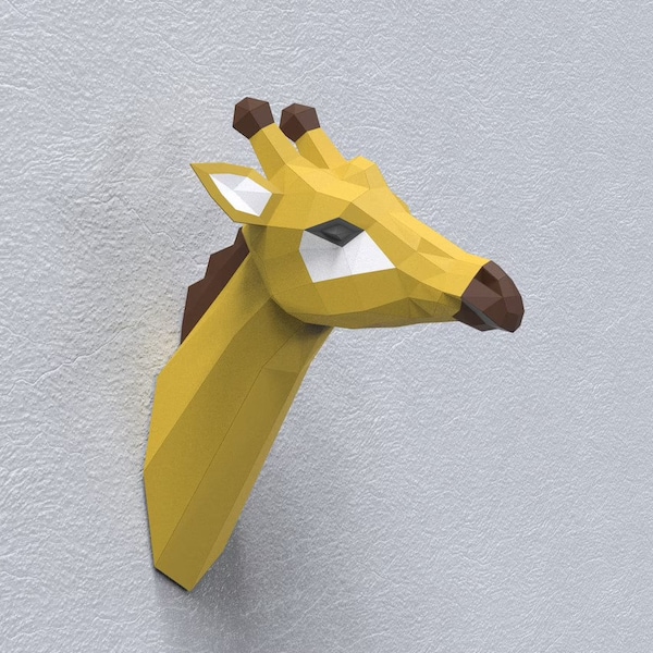 Cardboard Animal Head Template - Etsy