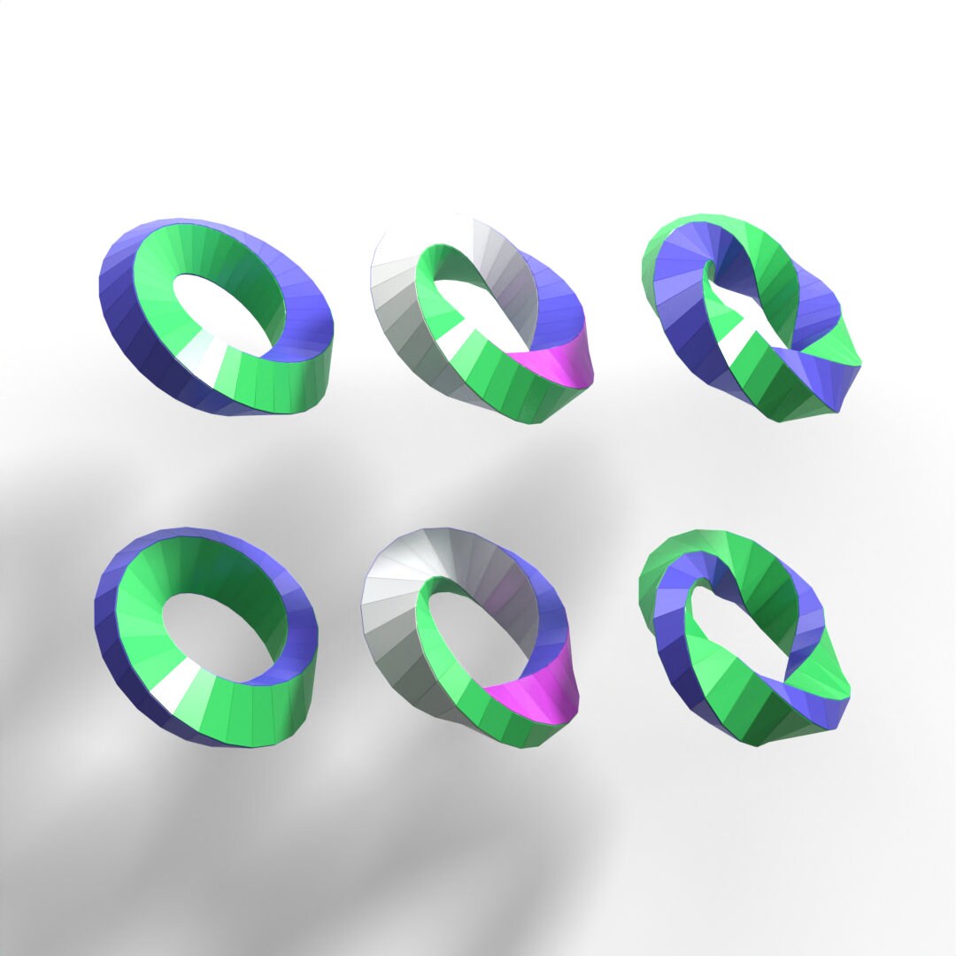 Mobius Strip Paper Sculpture, 3D Puzzle DIY Template (PDF & SVG) - Etsy