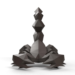 Scorpion Paper Sculpture,printable PDF Template,handmade Wild Animals ...