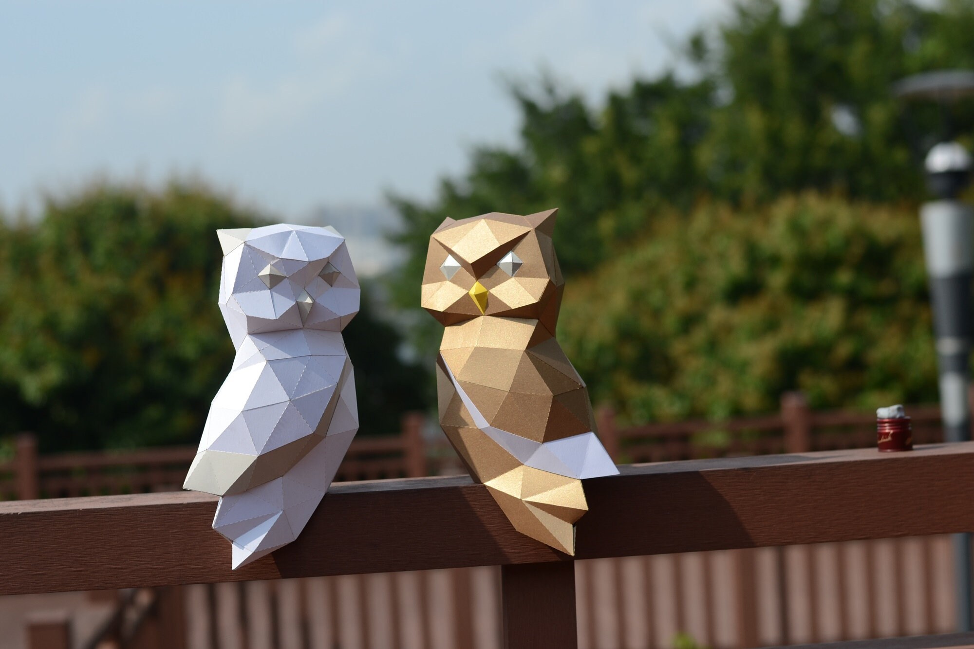 3D Owl Paper Model Template, Low Poly Papercraft (PDF File) - Etsy