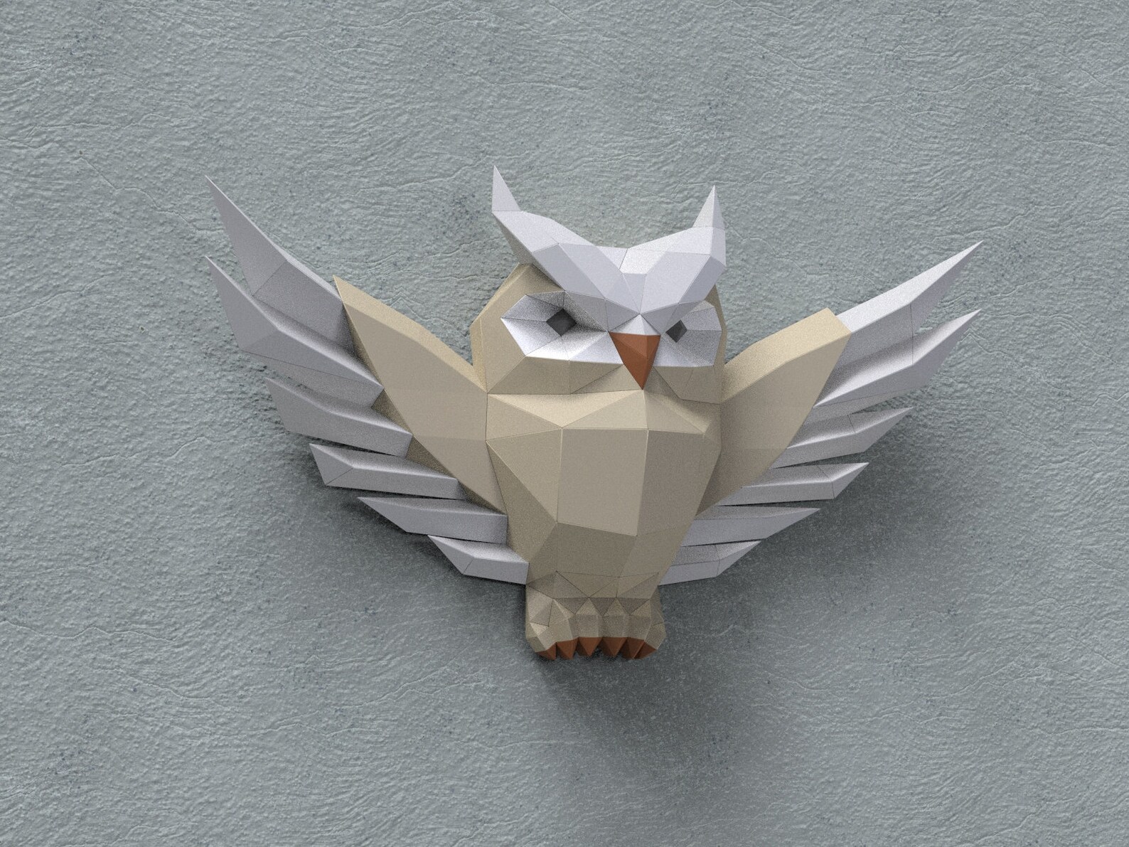 Owl Relief Paper Sculptureprintable PDF Templatehandmade - Etsy