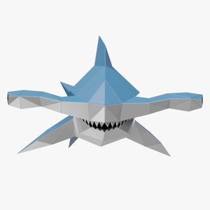 Baby Hammerhead Shark Paper Sculpture,printable PDF Template,handmade ...