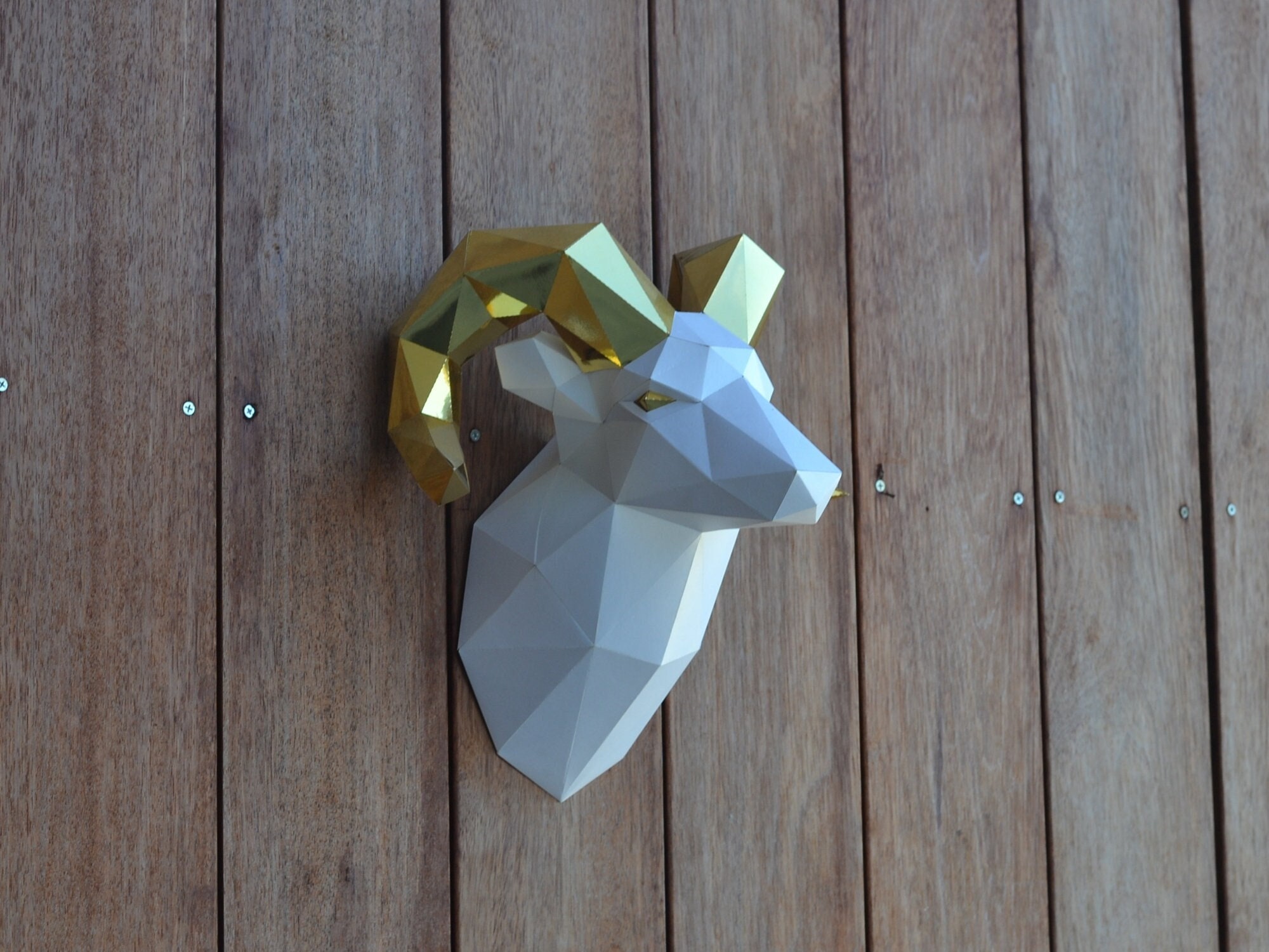 Ram Paper Sculptureprintable PDF Templatehandmade Animal | Etsy