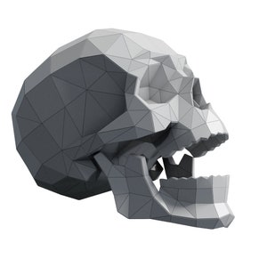 Human Skull Paper Sculpture,printable PDF Template,handmade Real Size ...