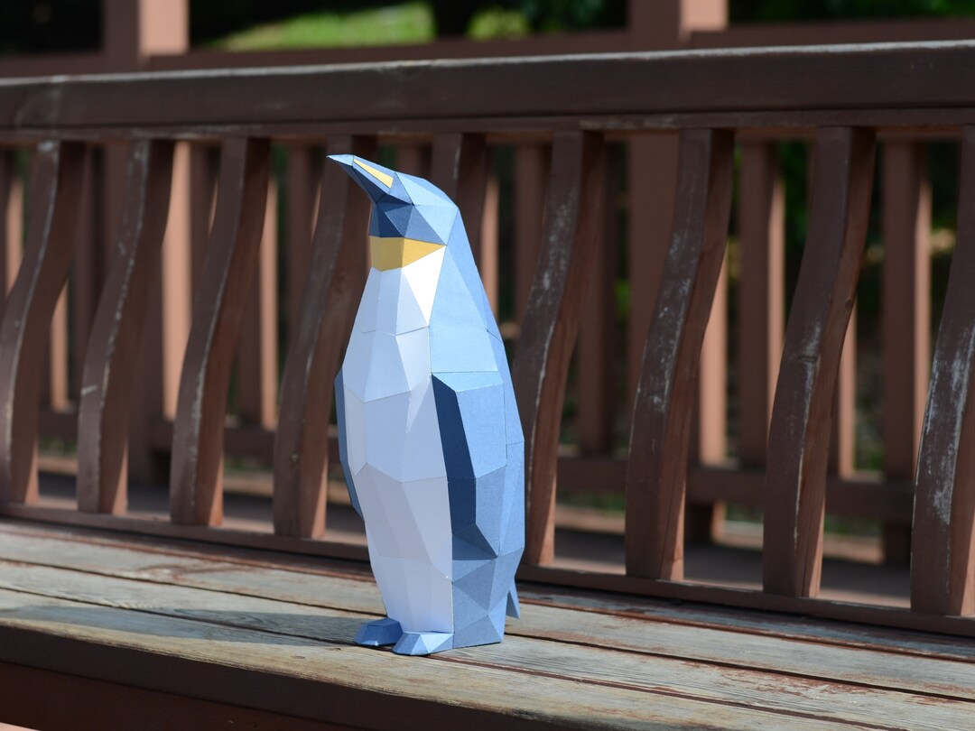 King Penguin Paper Model, 3D Papercraft Template (PDF File) - Etsy