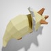 Cute Triceratops Paper Model, 3D Papercraft Tempalte, PDF File,instant ...