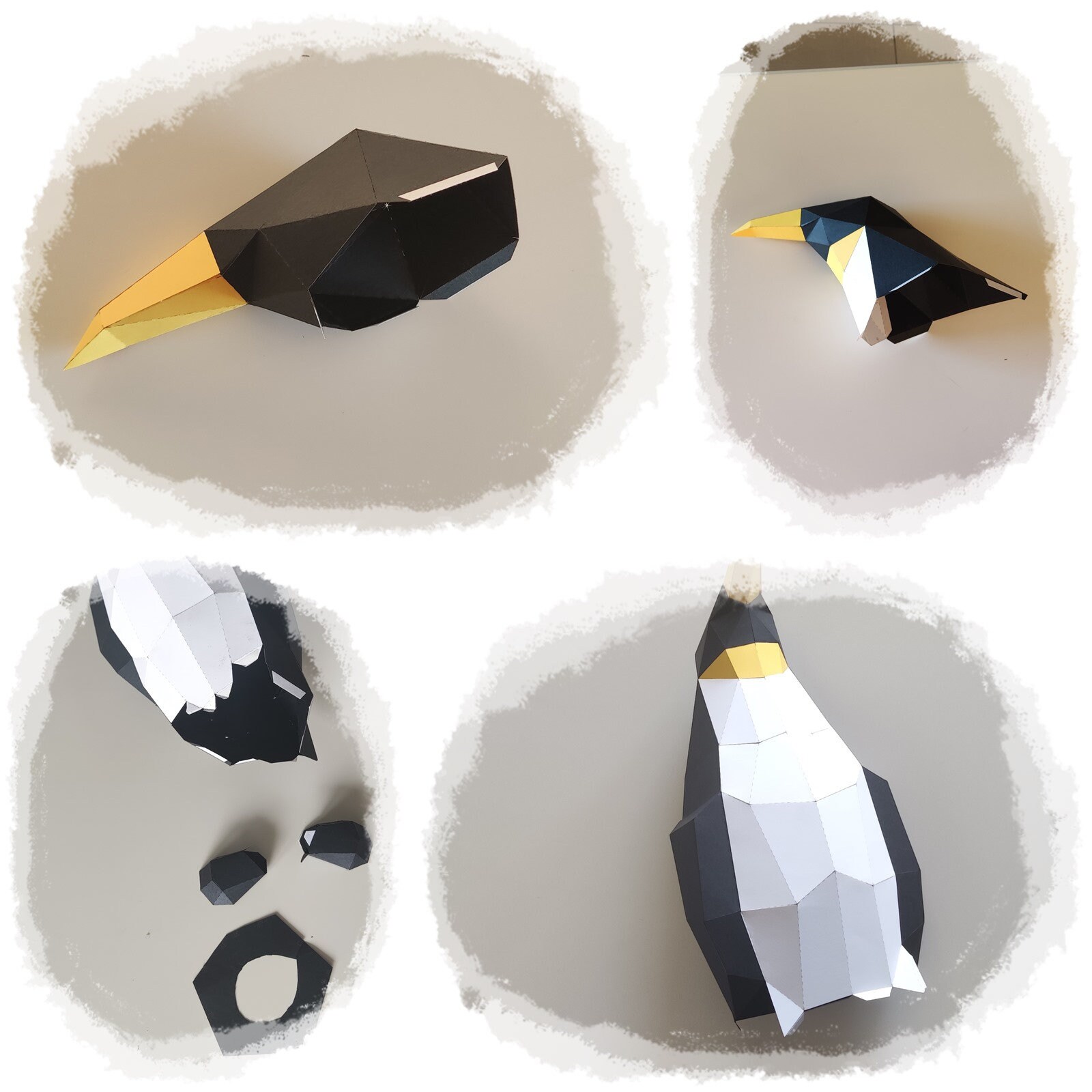 King Penguin Paper Model, 3D Papercraft Template (PDF File) - Etsy