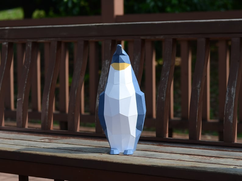 King Penguin Paper Model, 3D Papercraft Template (PDF File) - Etsy