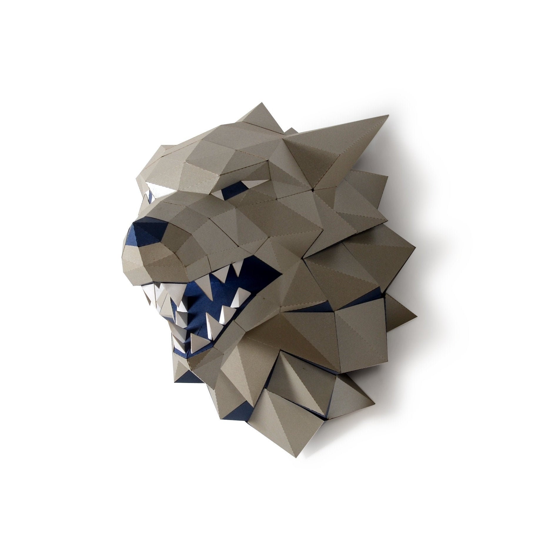 Stark wolf Paper SculpturePrintable PDF templateHandmade | Etsy
