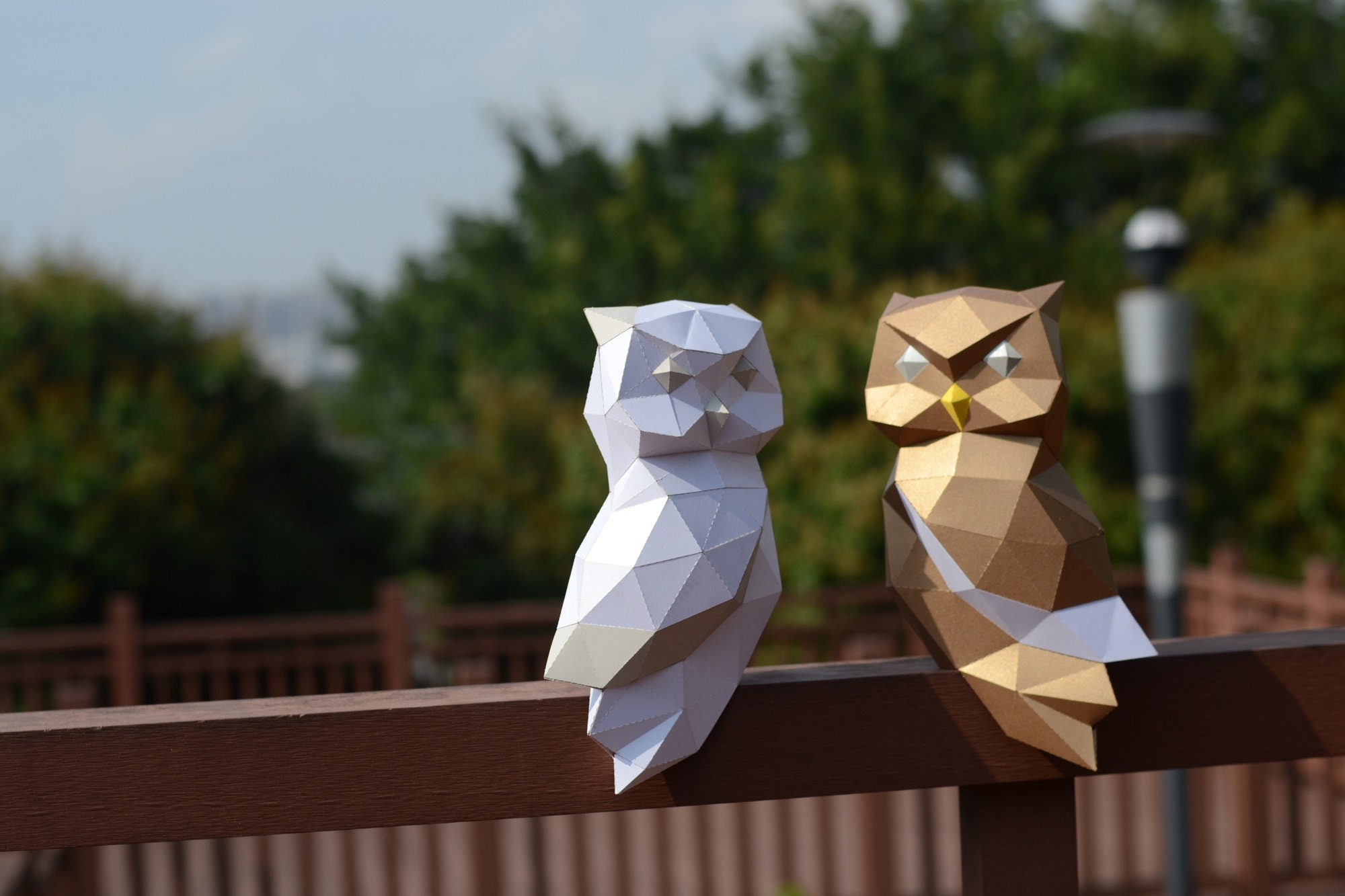 3D Owl Paper Model Template, Low Poly Papercraft (PDF File) - Etsy