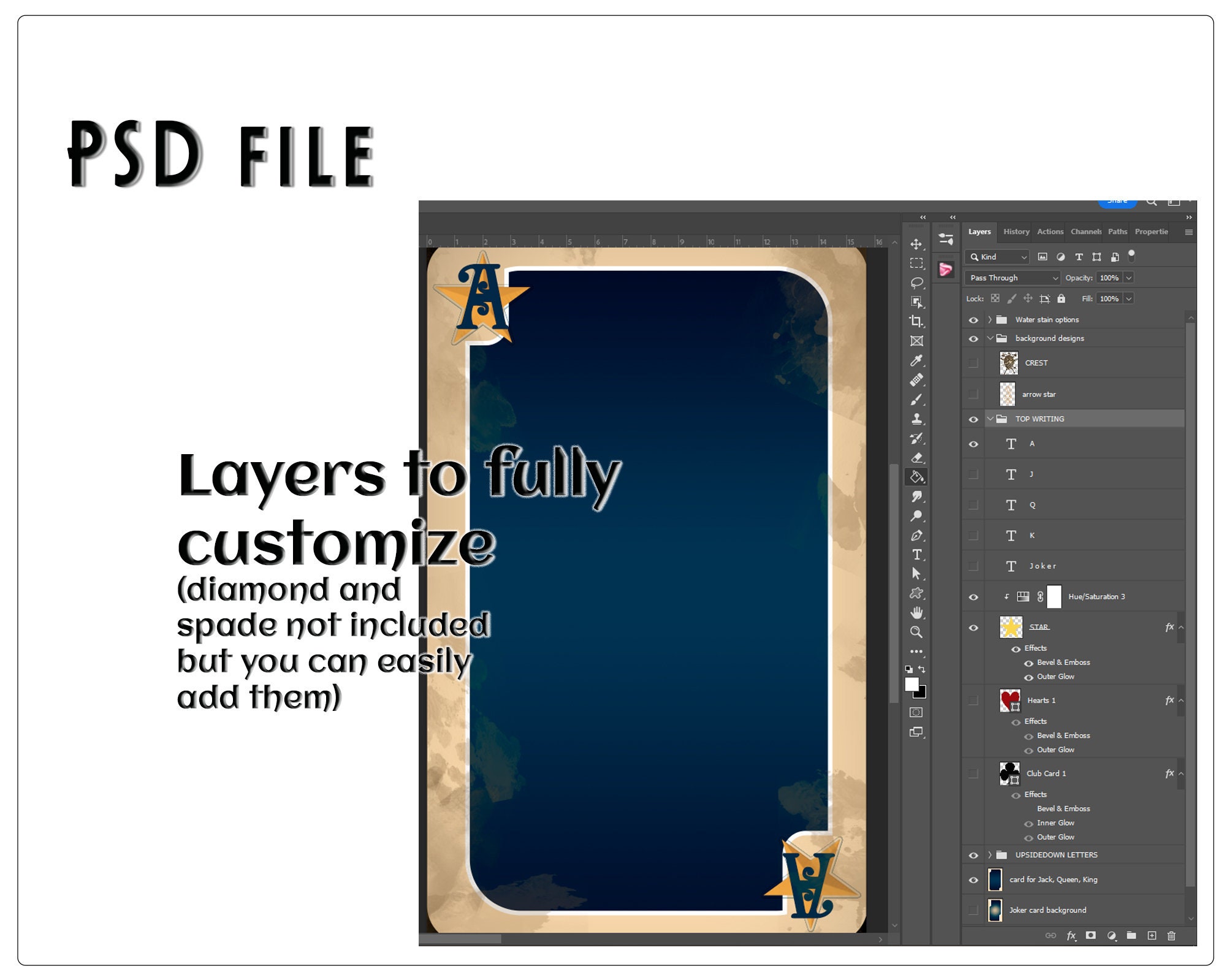 Photoshop Yourself Into Playing Cards, Photoshop Background, Digital ...