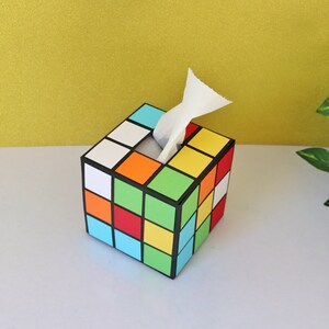 SVG Rubik's Cube, Tissue Box, Pencils Box, Cutting Machine Template, Cricut or Silhouette ...