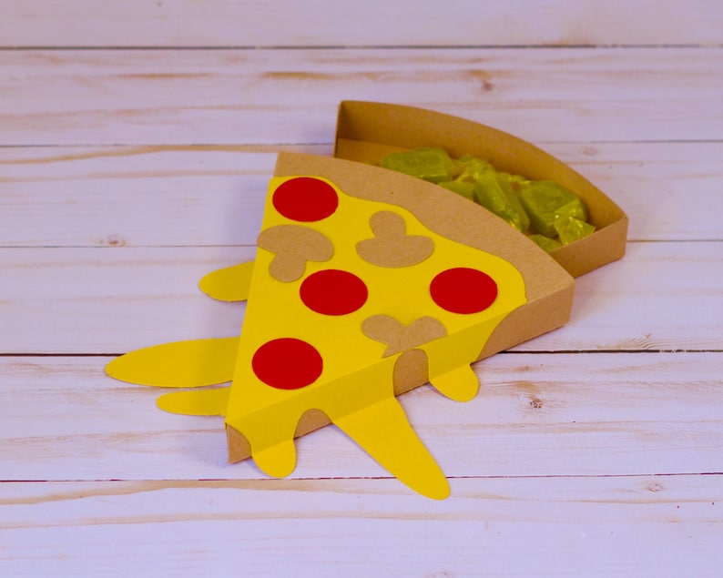 Pizza Slice Box SVG, Pizza Box Cut File SVG, Cutting Machine Template ...