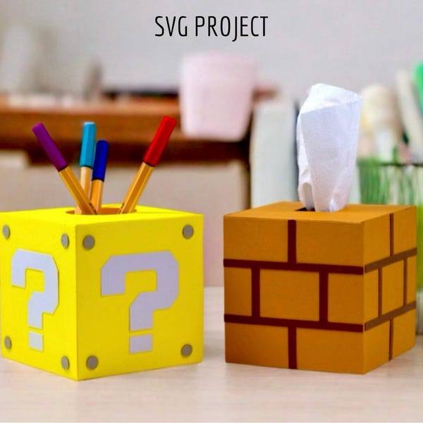 Mario Question Blocks - Etsy