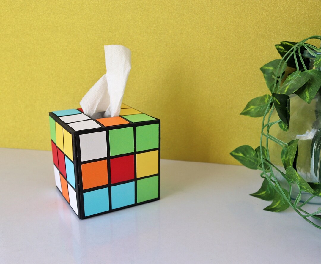 SVG Rubik's Cube, Tissue Box, Pencils Box, Cutting Machine Template, Cricut or Silhouette ...