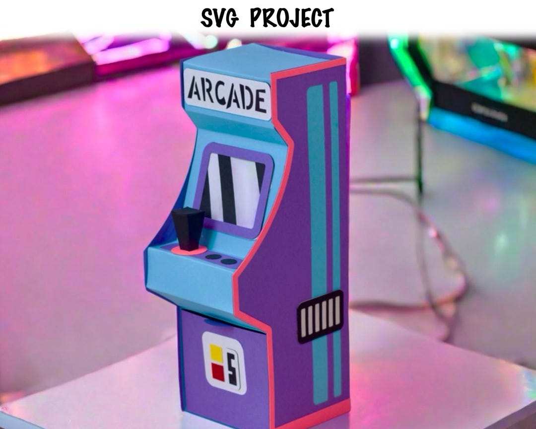 Arcade Cabinet Svg, Gamer Gift Box Svg, Retro Gaming Svg, Cutting ...