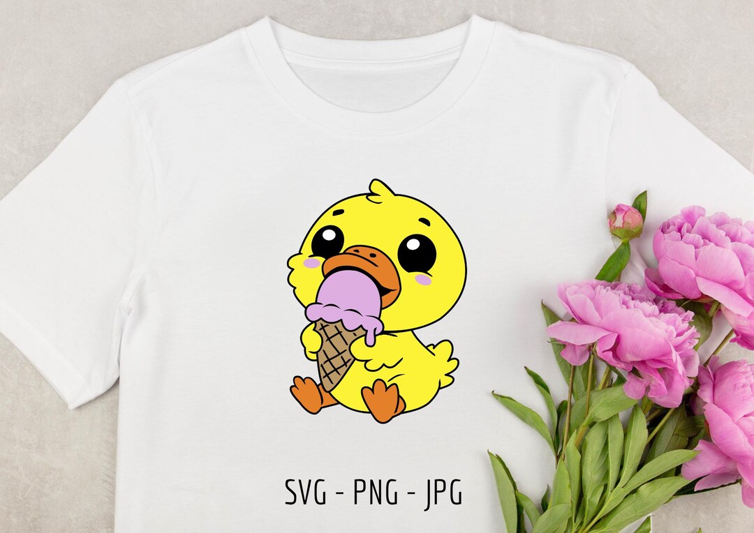 Duck SVG, Cute Duck Layered Cut File for Cricut or Silhouette, Cute ...