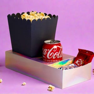 Movie Night Box SVG, Movie Tray Template, Snack Tray, Popcorn, Cutting ...