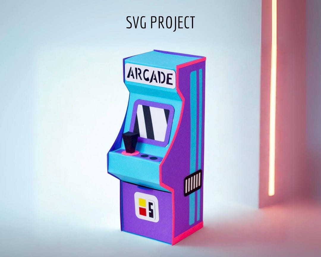 Arcade Cabinet Svg, Gamer Gift Box Svg, Retro Gaming Svg, Cutting ...