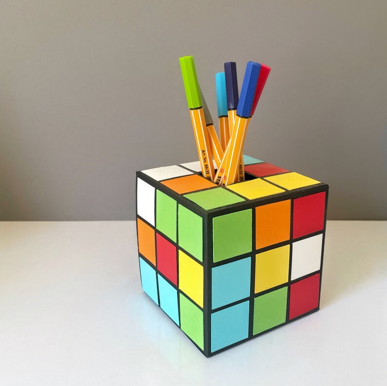 SVG Rubik's Cube Tissue Box Pencils Box Cutting Machine - Etsy