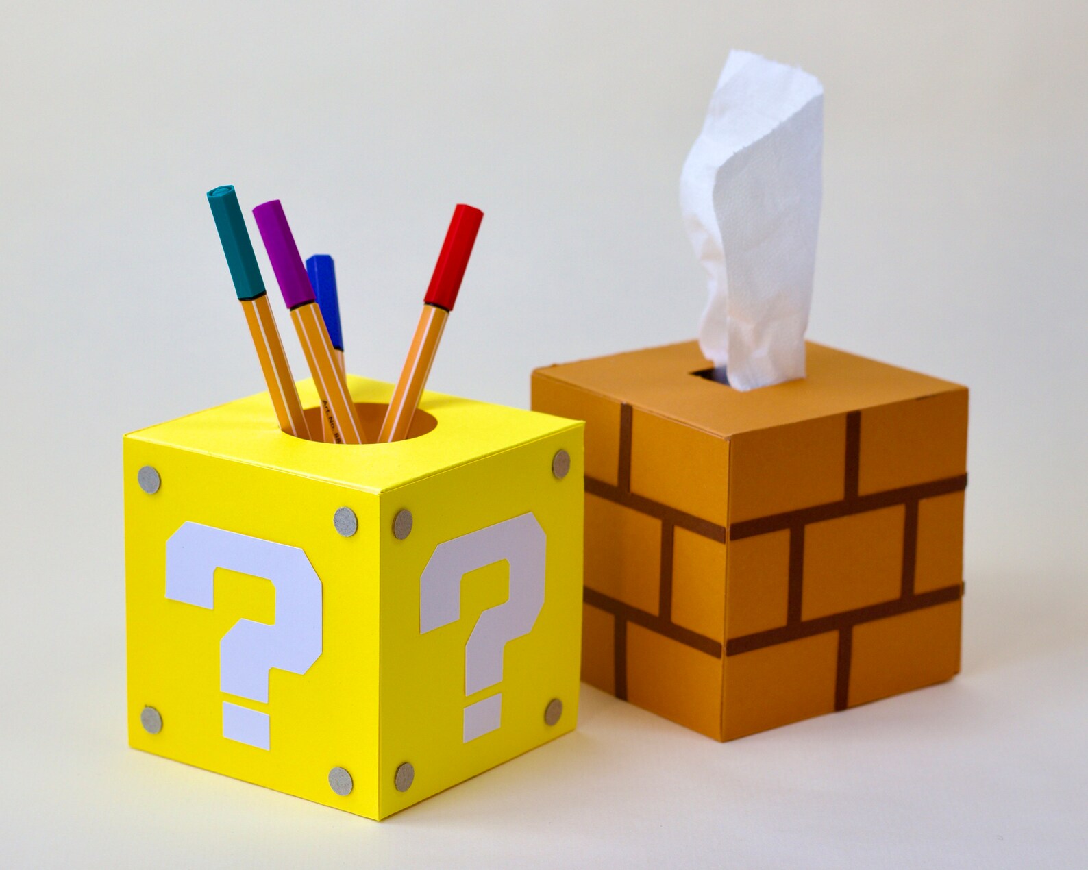 Mario Question Block SVG, Tissue Box, Pencils Box, Cutting Machine ...