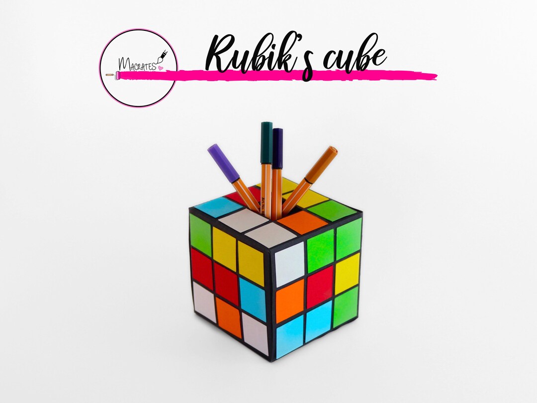 SVG Rubik's Cube, Tissue Box, Pencils Box, Cutting Machine Template, Cricut or Silhouette ...