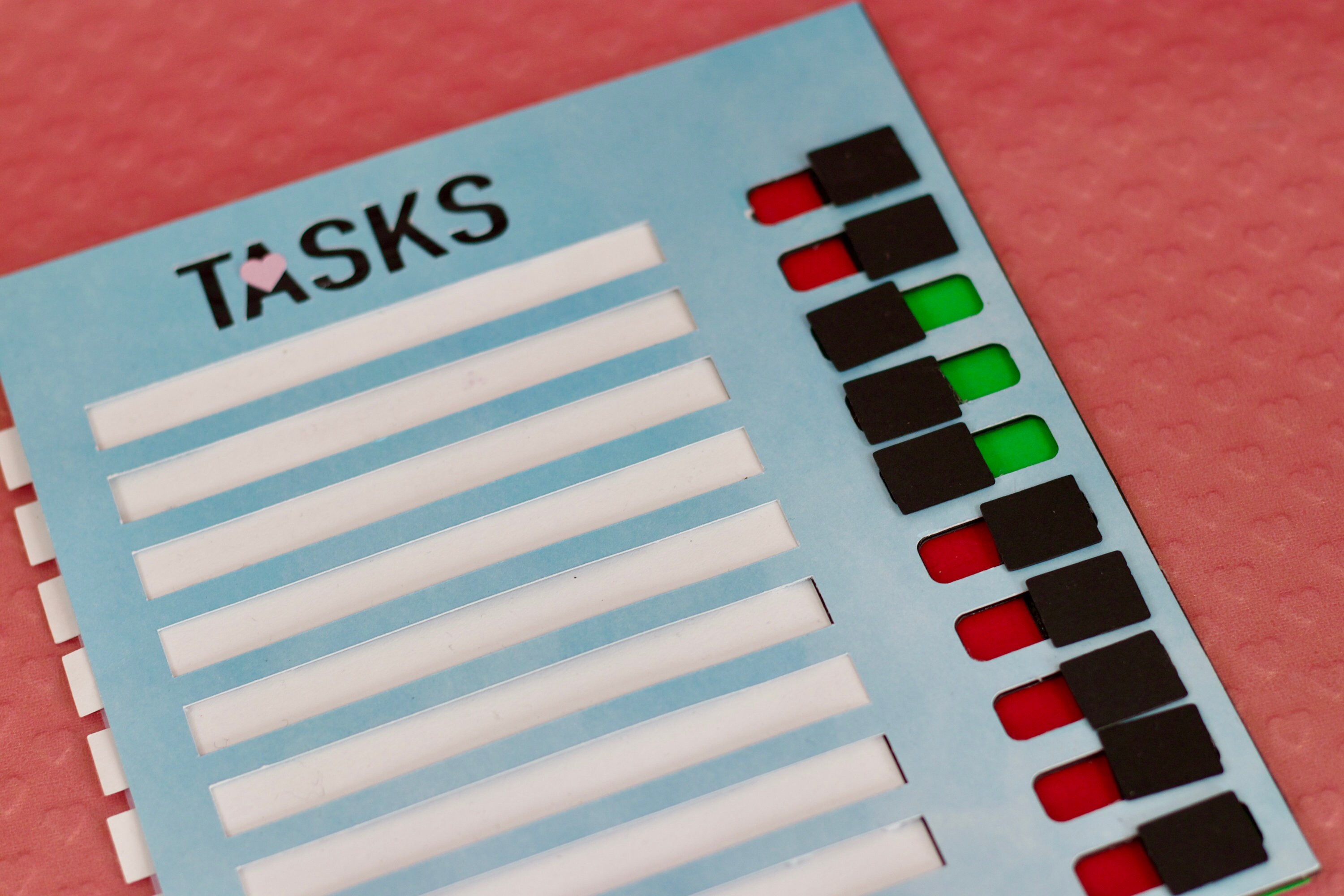 Task Tracker SVG, Chore Chart, Cutting Machine Template, Cricut Project ...
