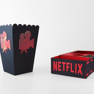Movie Night Box SVG, Movie Tray Template, Snack Tray, Popcorn, Cutting ...