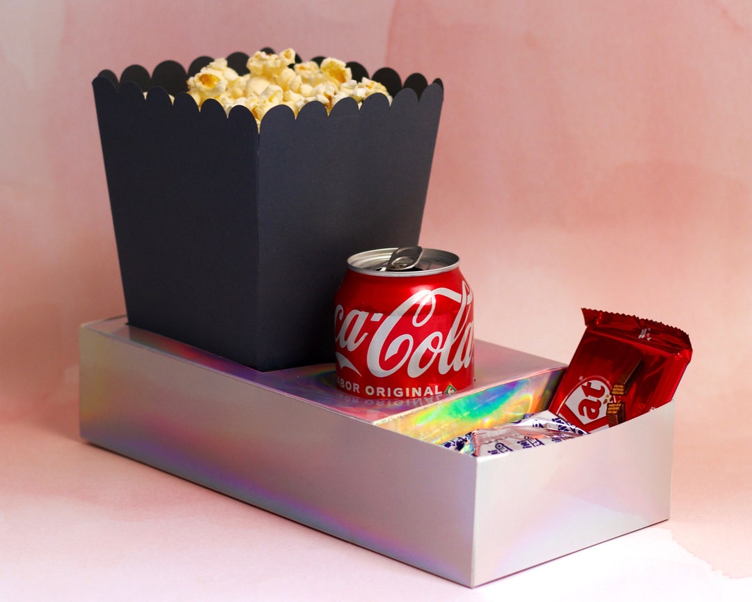 Movie Night Box SVG, Movie Tray Template, Snack Tray, Popcorn, Cutting ...