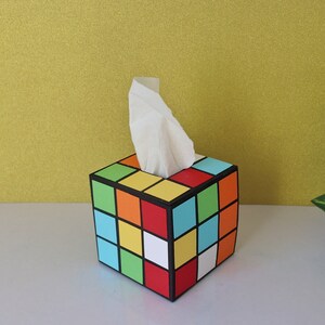 SVG Rubik's Cube, Tissue Box, Pencils Box, Cutting Machine Template, Cricut or Silhouette ...